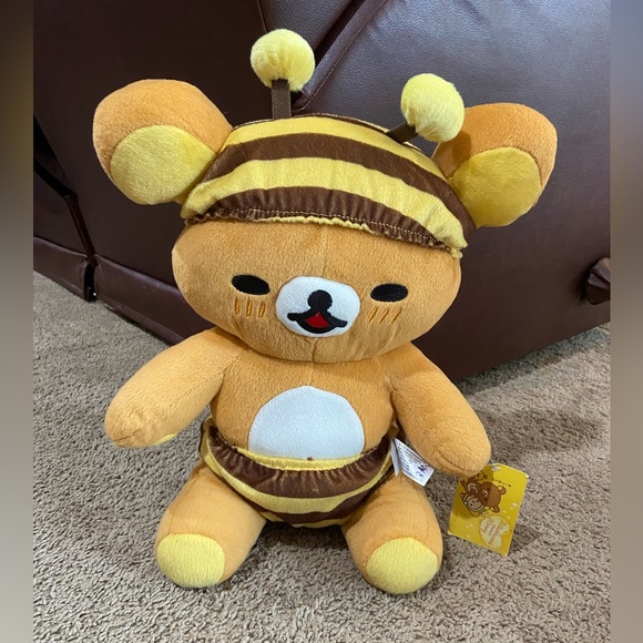 San-X | Toys | 6 Rilakkuma Meets Honey Bee Laydown Plush Stuffed Bear ...